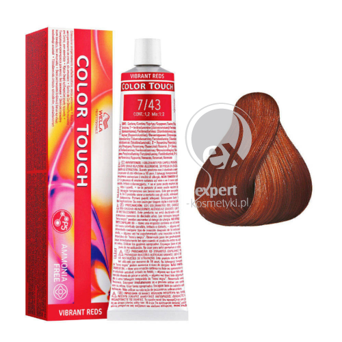 Wella Color Touch 7/43 Profesjonalna Farba do Włosów bez amoniaku 60ml ...